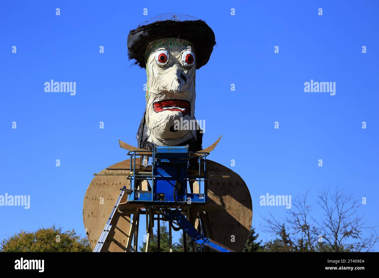 Large witch under construction St. James Long Island NY Stock Photo - Alamy