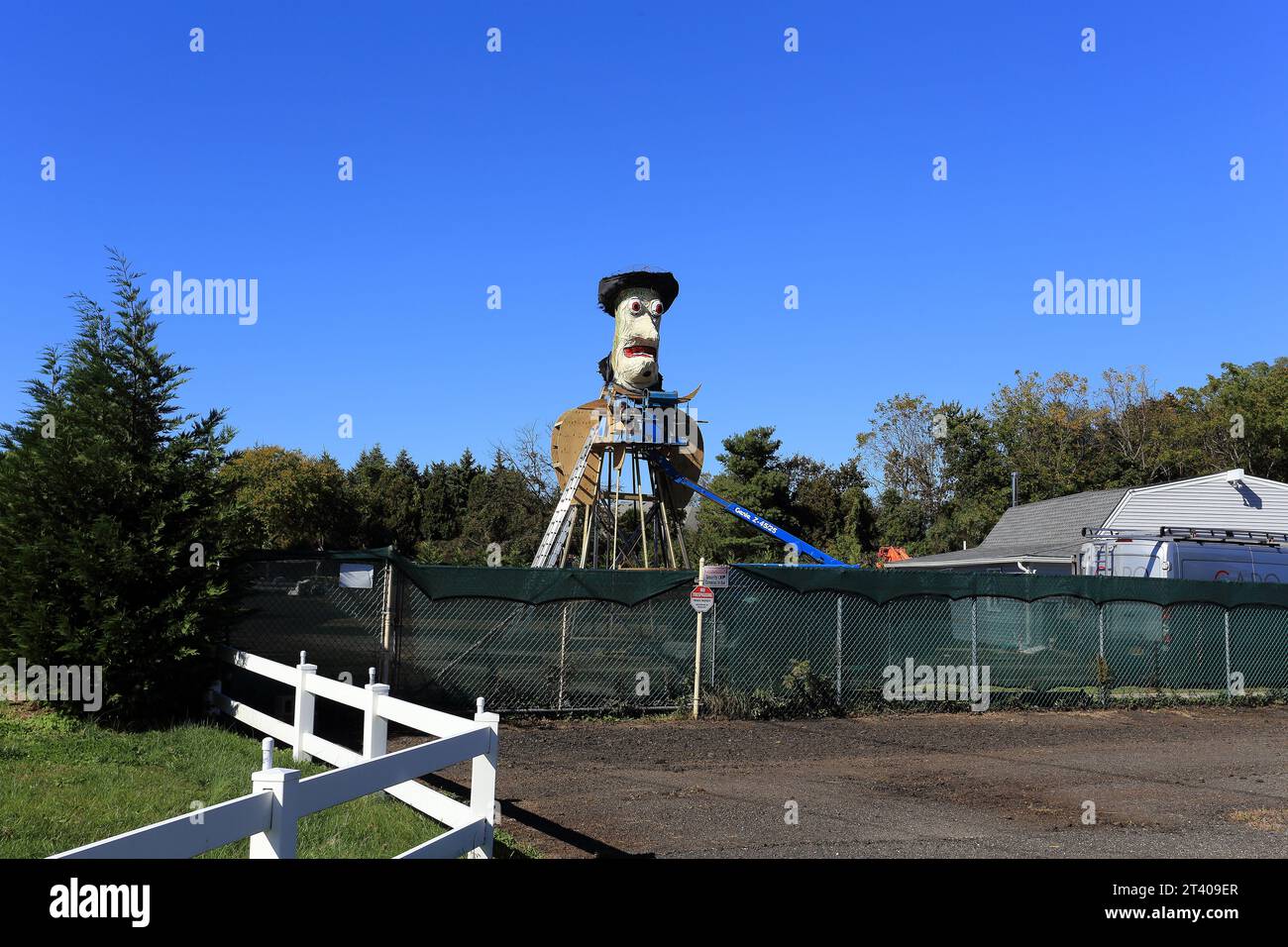 Large witch under construction St. James Long Island NY Stock Photo - Alamy