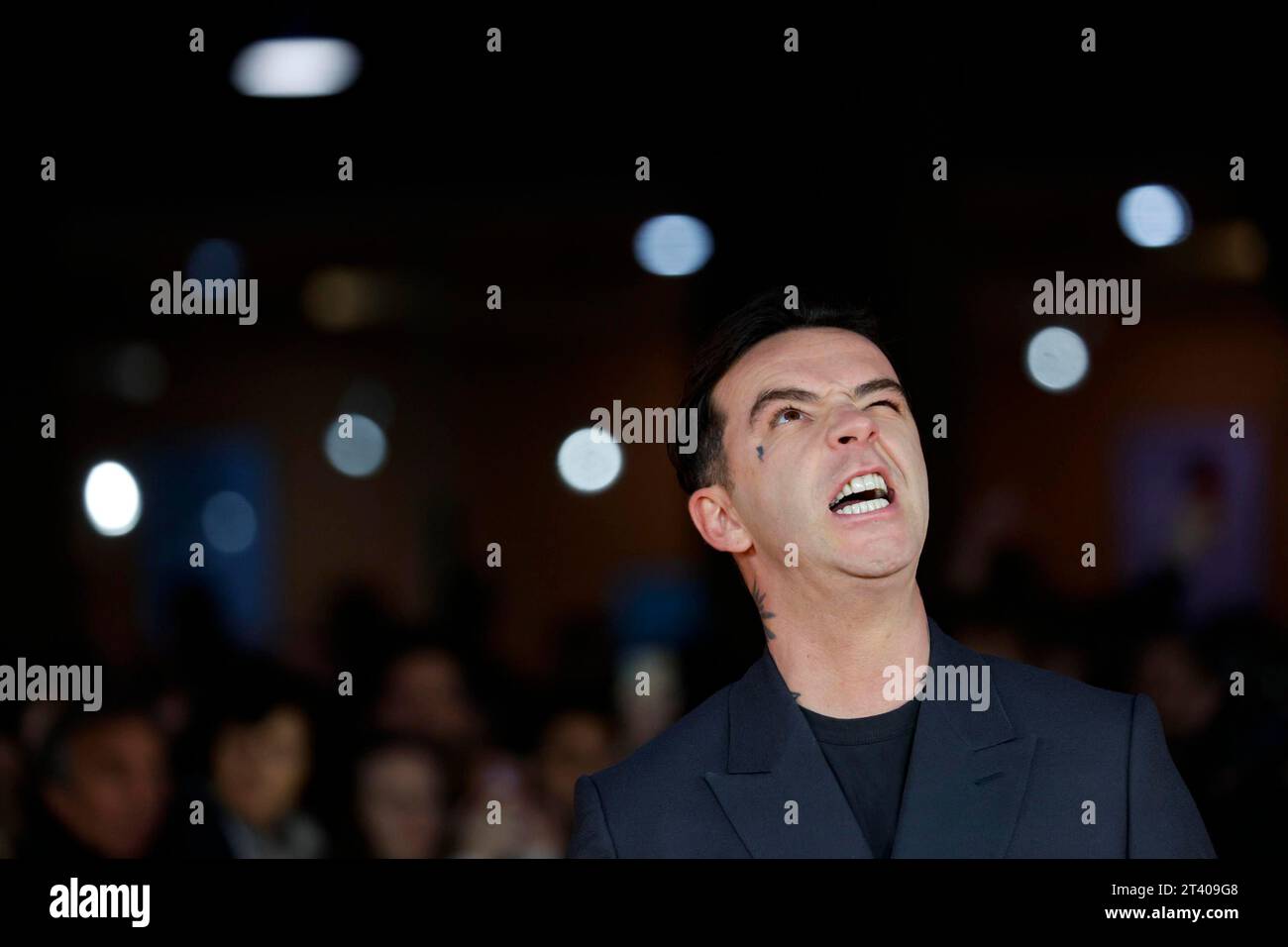 October 27, 2023, ROME, ITALY: Italian rapper Salmo arrives for the ...