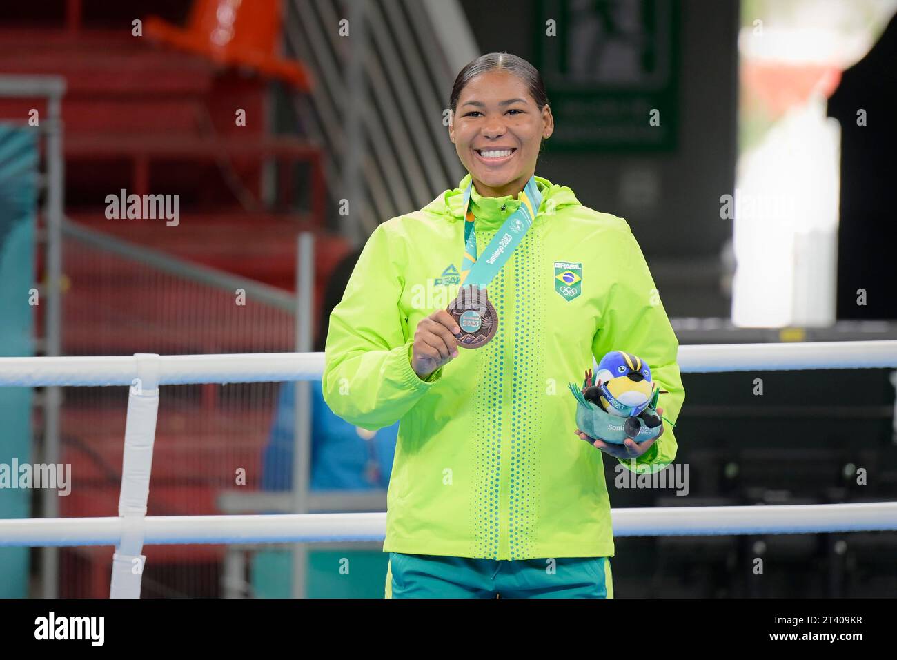 Santiago, Chile. 27th Oct, 2023. Viviane Pereira from the Brazilian ...