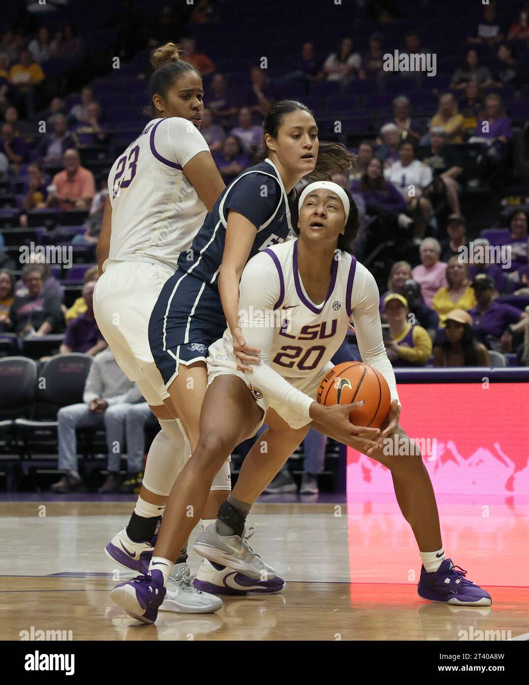 Baton Rouge, USA. 26th Oct, 2023. LSU Lady Tigers guard Janae Kent (20 ...