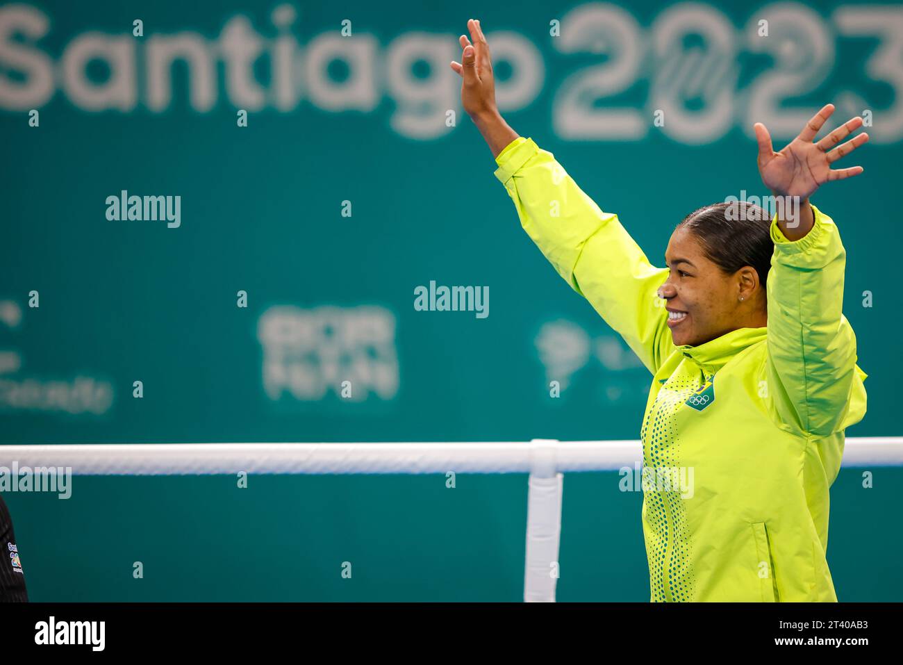 Santiago, Chile. 27th Oct, 2023. Viviane Pereira bronze medal in women ...