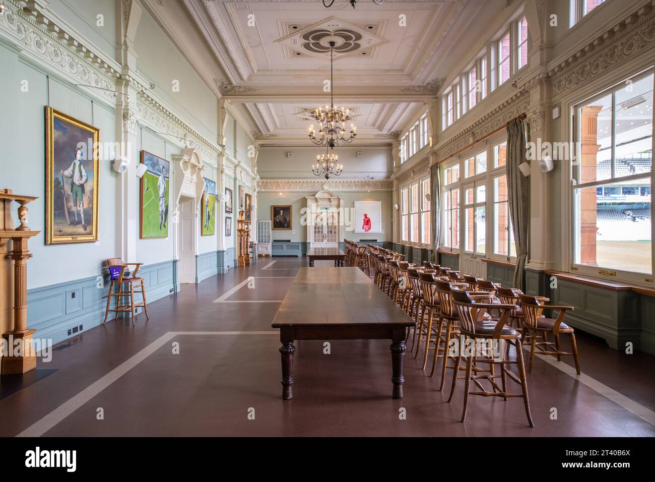 The Long Room at Lord's Cricket Ground Stock Photo - Alamy