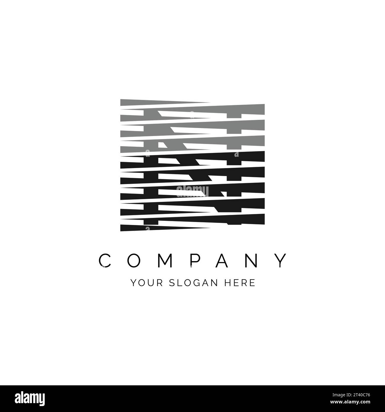 Letter N logo, abstract modern square design suitable for web and ...