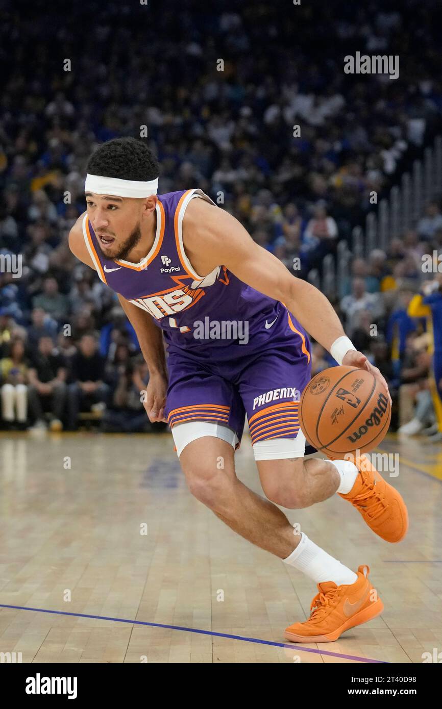 Phoenix Suns guard Devin Booker during an NBA basketball game against ...