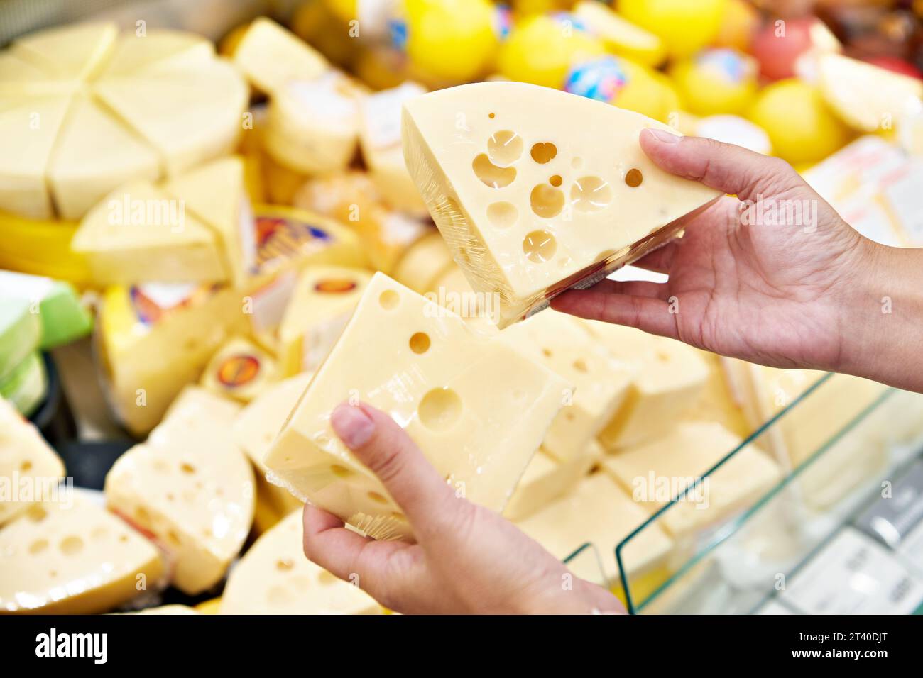 Cheese packaging hi-res stock photography and images - Alamy