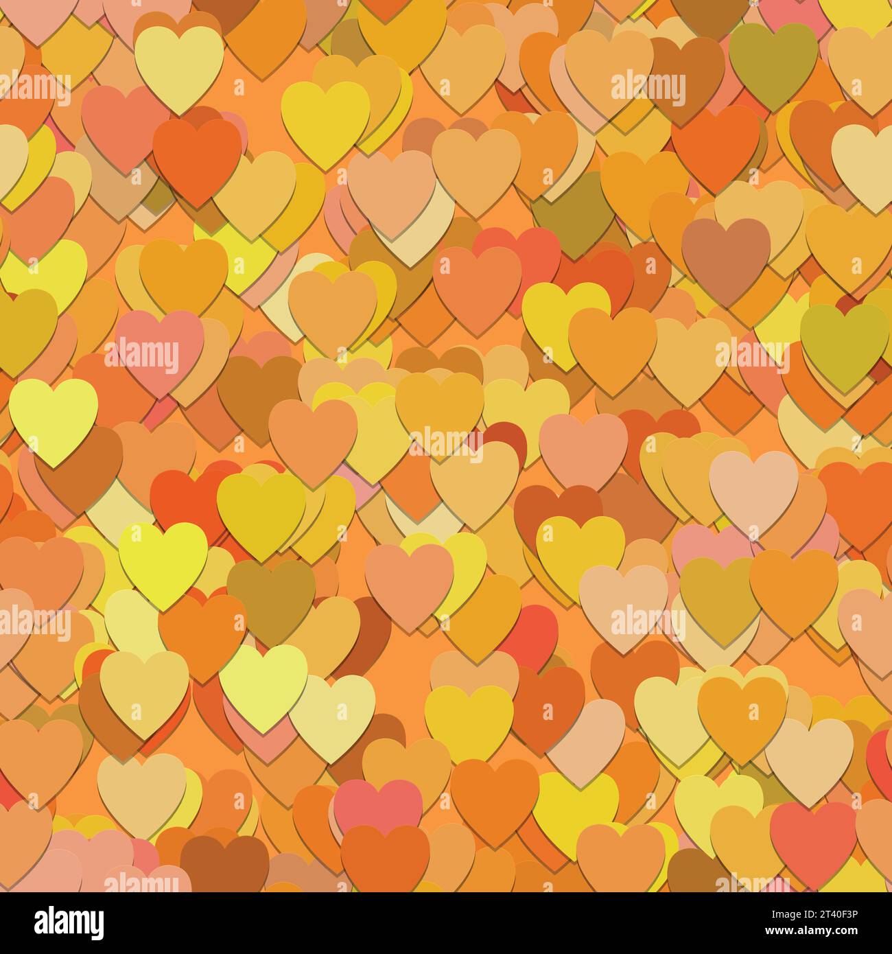 Seamless Heart Pattern Background Design Vector Image Stock Vector