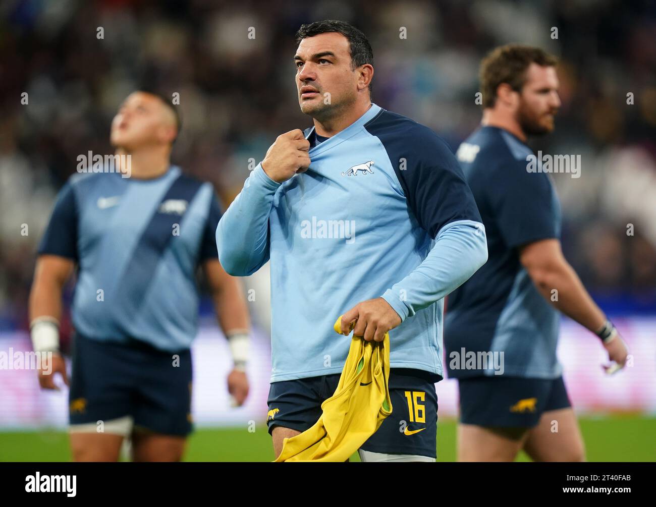 Argentina's Agustin Creevy before the Rugby World Cup 2023 bronze final ...