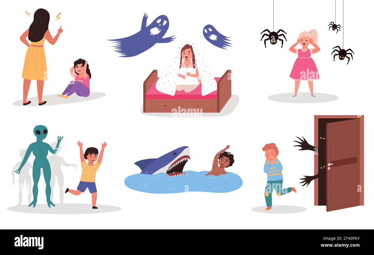 Children frightened ghosts hi-res stock photography and images - Alamy