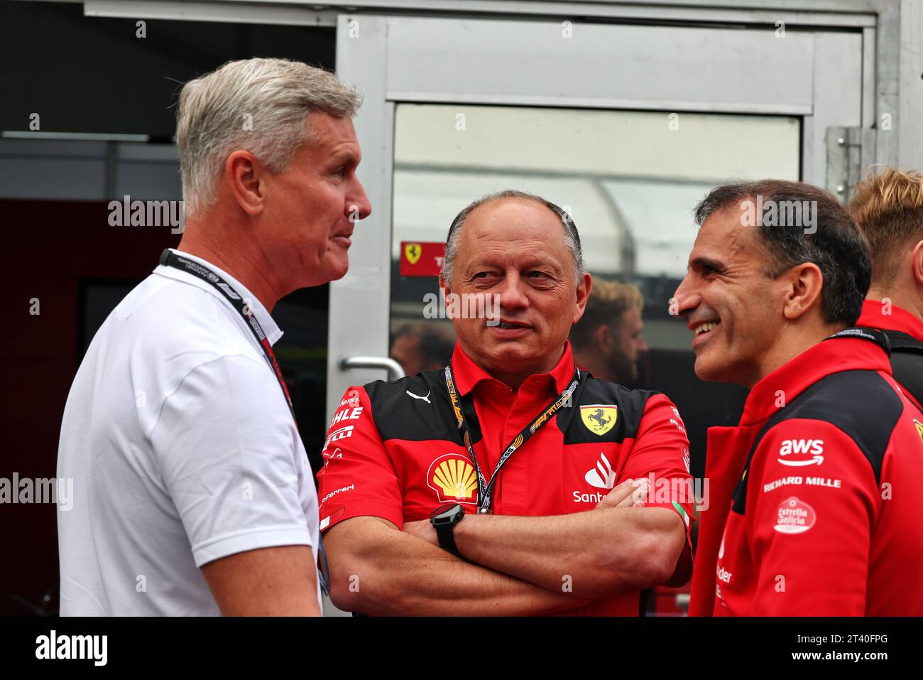 Mexico City, Mexico. 27th Oct, 2023. (L to R): David Coulthard (GBR ...