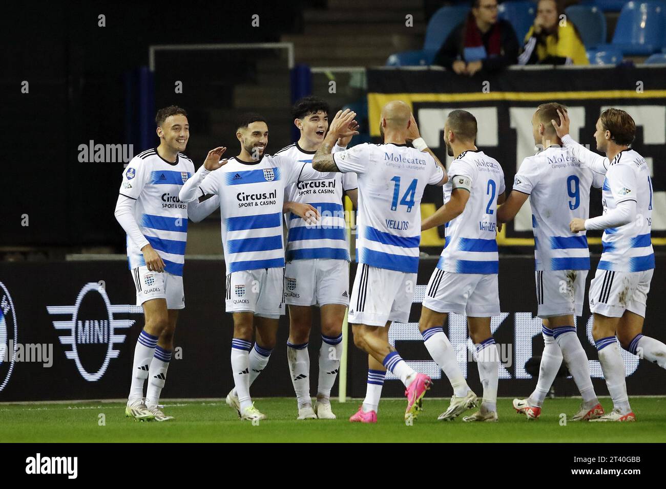 ARNHEM - (l-r) Younes Namli of PEC Zwolle, Anselmo Garcia Mac Nulty of ...