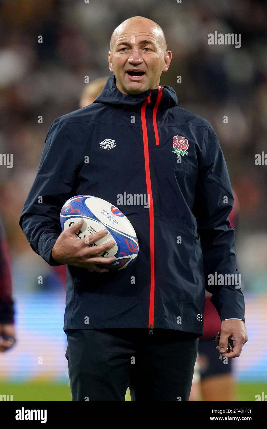 England head coach Steve Borthwick ahead of the Rugby World Cup 2023 bronze final match at the ...