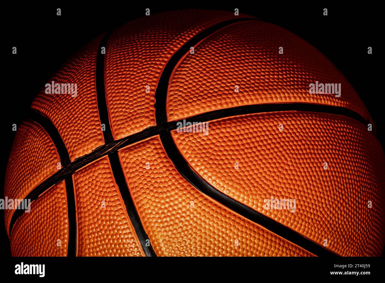 Bright leather orange basketball with highlights and shadow. Streetball ...