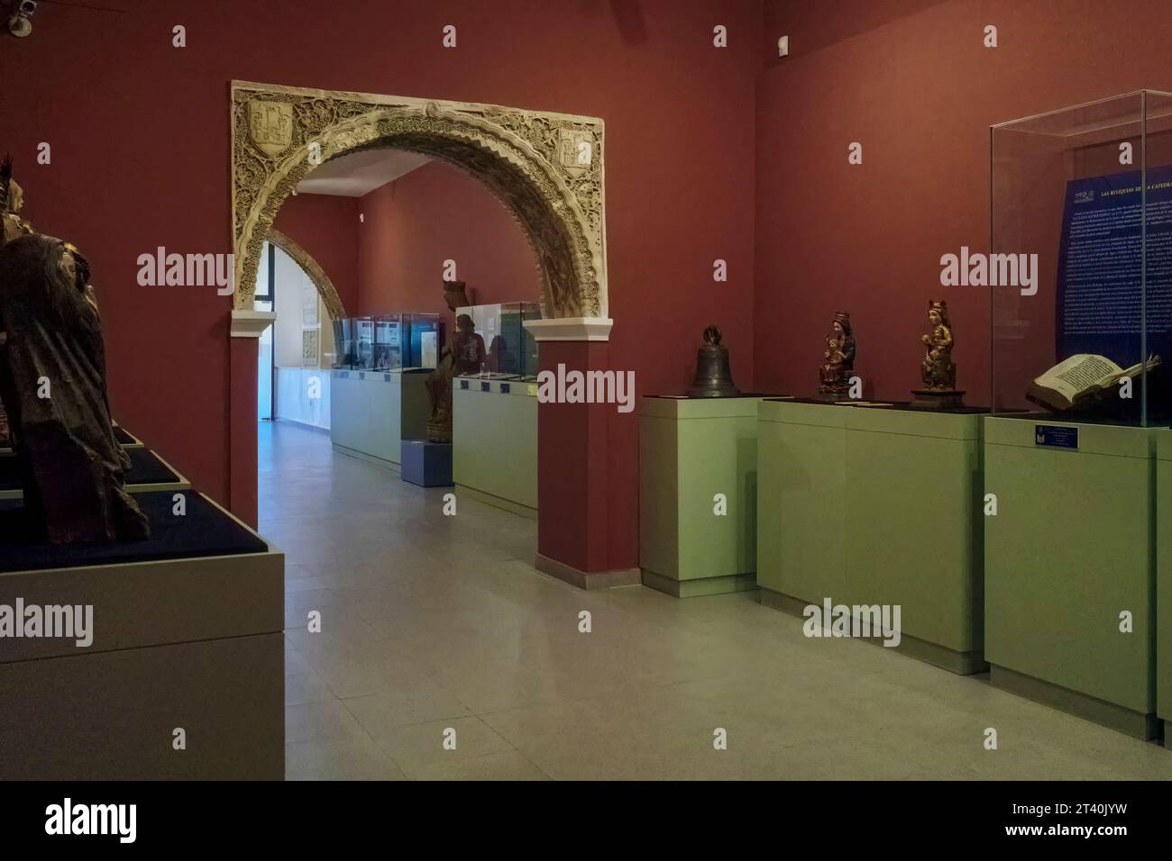 room with a collection of medieval Gothic imagery, codex and an ...