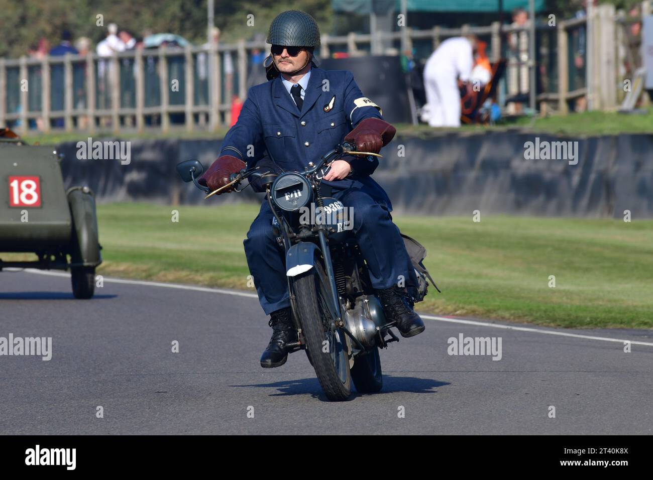 ex-RAF Motorcycle, Track Parade - Motorcycle Celebration, circa 200 ...
