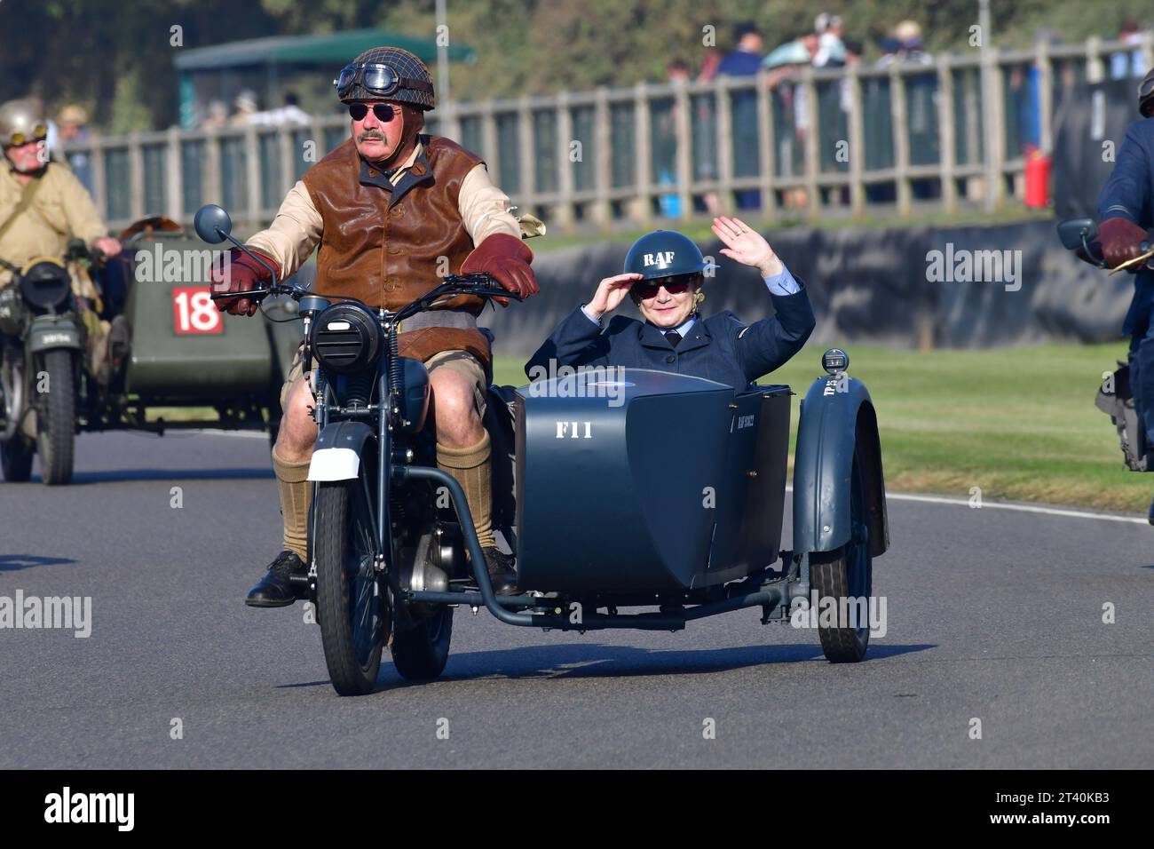 ex-RAF Motorcycle combination, Track Parade - Motorcycle Celebration ...