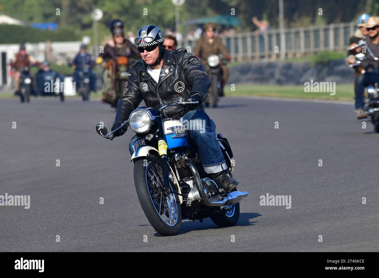 1957 triumph 650cc hi-res stock photography and images - Alamy