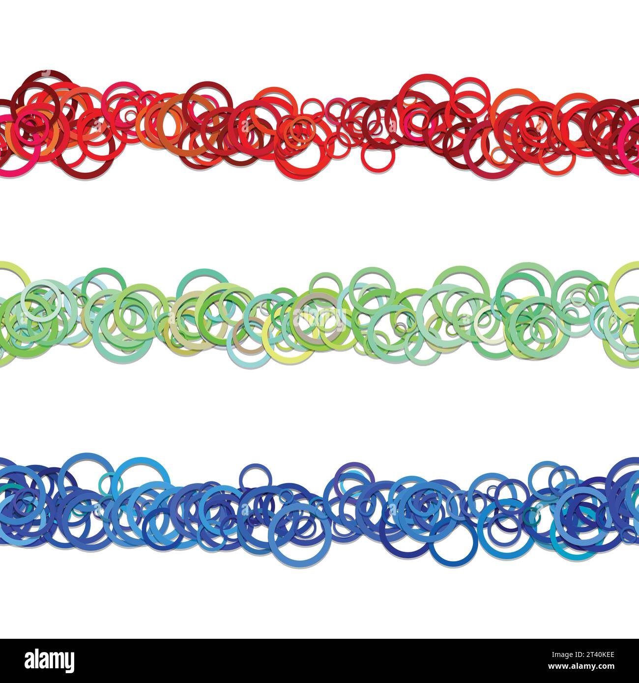 Random circle pattern text divider line design set Stock Vector Image ...