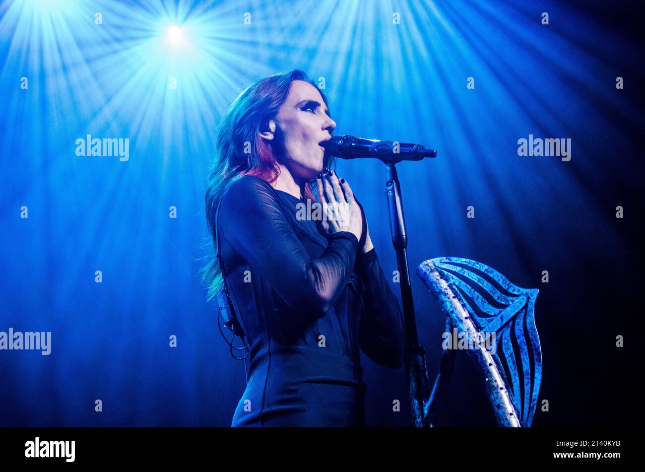 Simone Simons of Epica performing at Floyd Live Music Venue / Athens ...