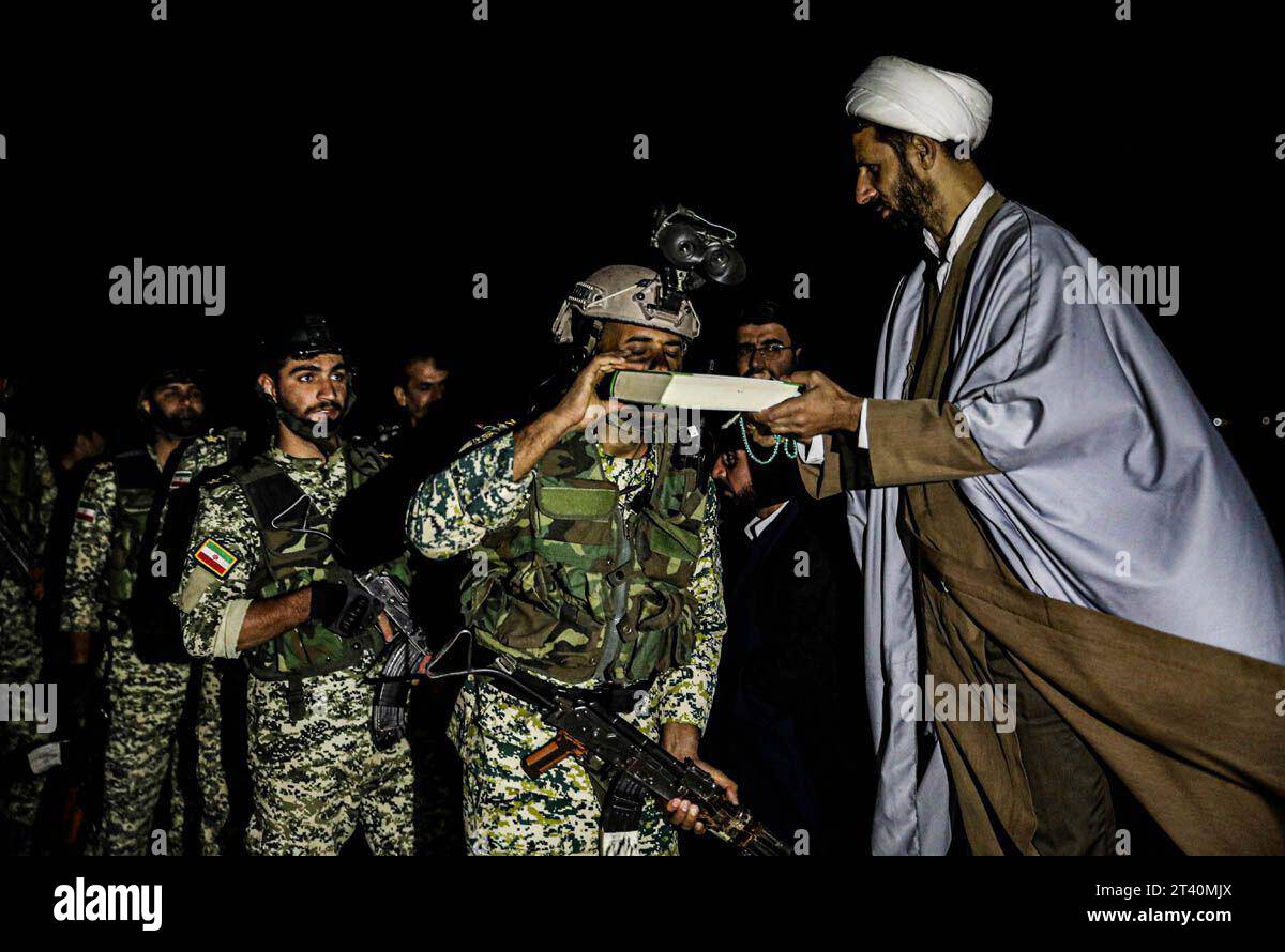 In this photo released by the Iranian army on Friday, Oct. 27, 2023, an ...