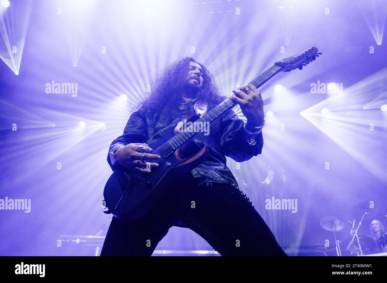 Asim Searah of Epica performing at Floyd Live Music Venue / Athens ...