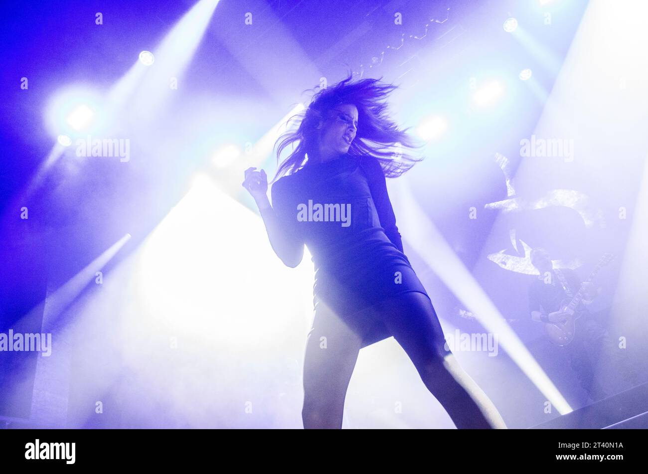 Simone Simons of Epica performing at Floyd Live Music Venue / Athens ...