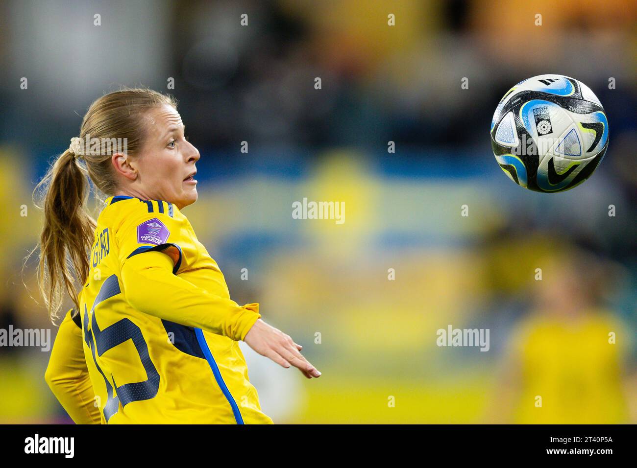 Anna Anvegård of, Sweden. , . during the UEFA Women's Nations League ...