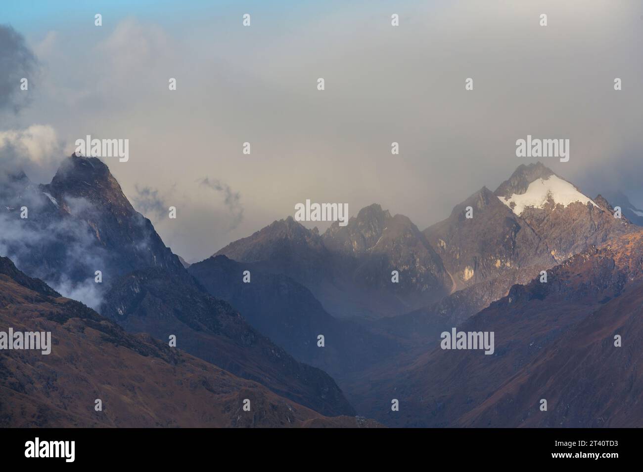 Beautiful mountains landscapes in Cordillera Blanca, Peru, South ...