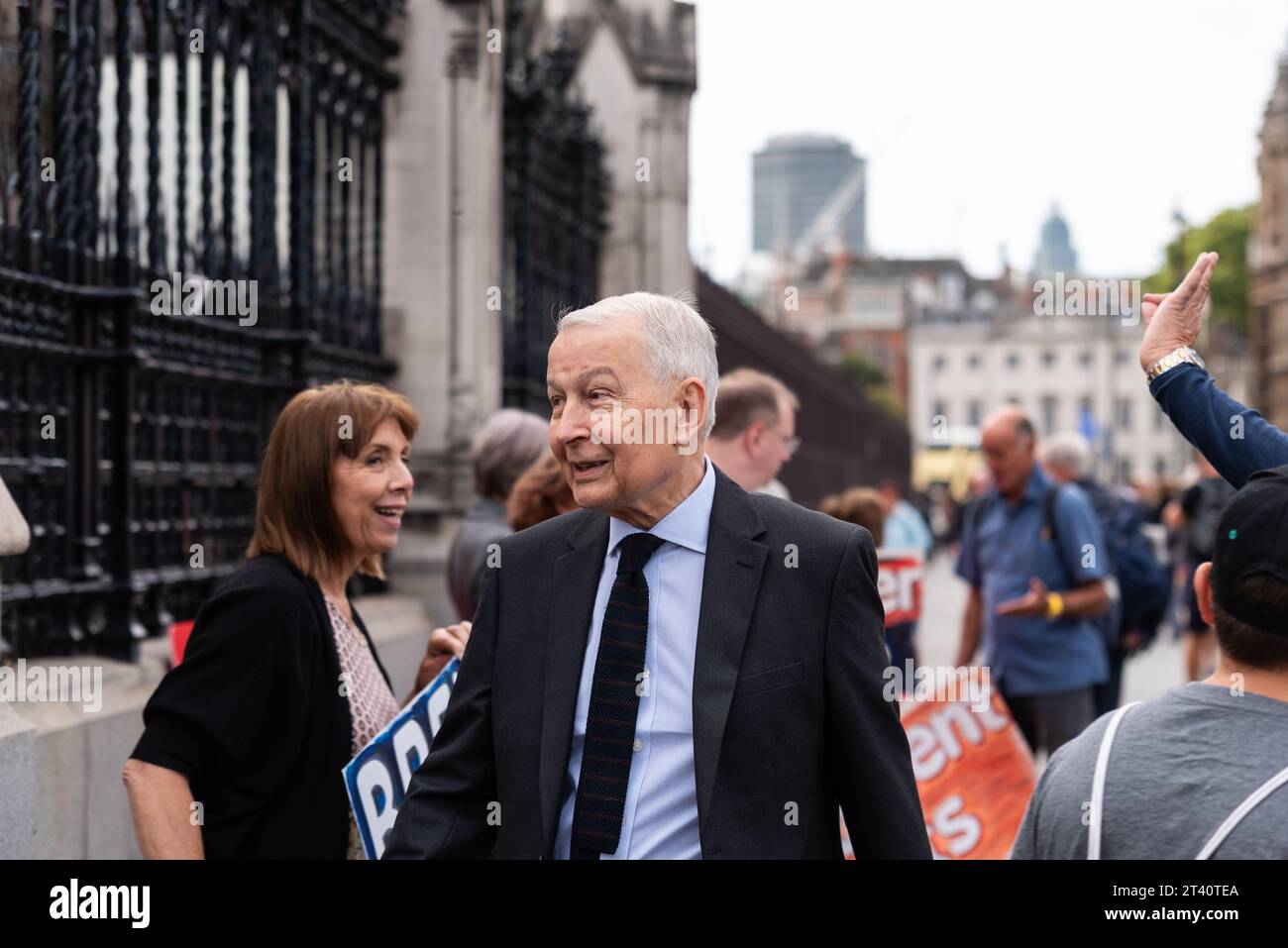 Frank Field MP, Independent MP, arriving as Parliament resumed after ...