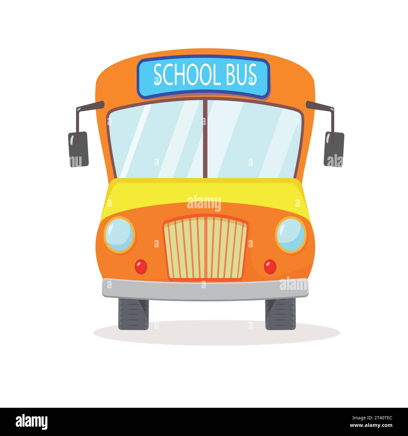 Cartoon school bus front view. Flat design Stock Vector Image & Art - Alamy Cartoon school bus front view. Flat design Stock Vector Image & Art - Alamy