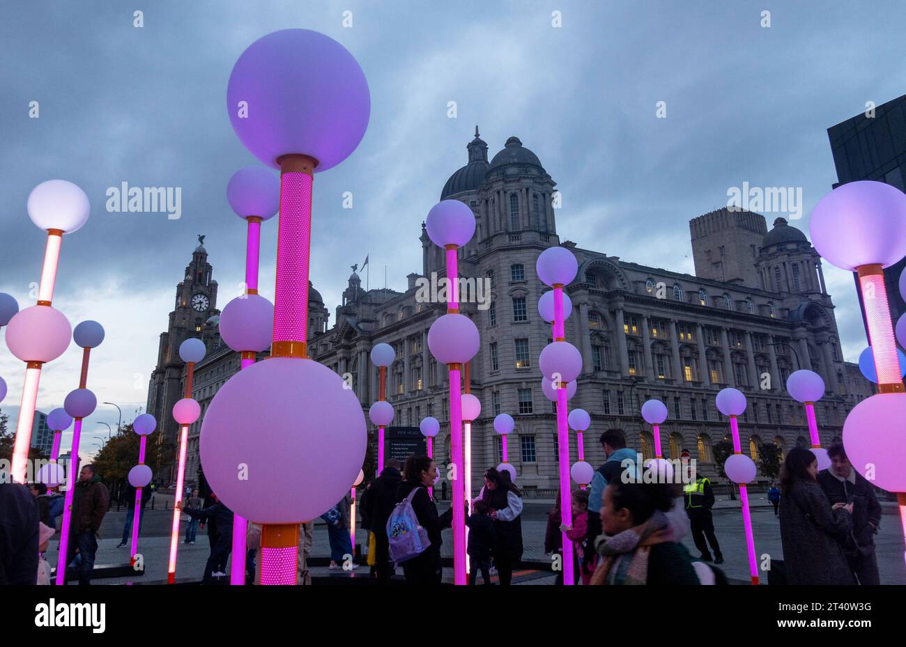 River of Light Liverpool 2023 Glow by Amigo and Amigo Stock Photo - Alamy