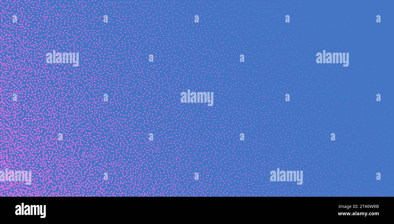 Halftone Dots on Noisy Gradient. Monochrome Stippled Texture with ...