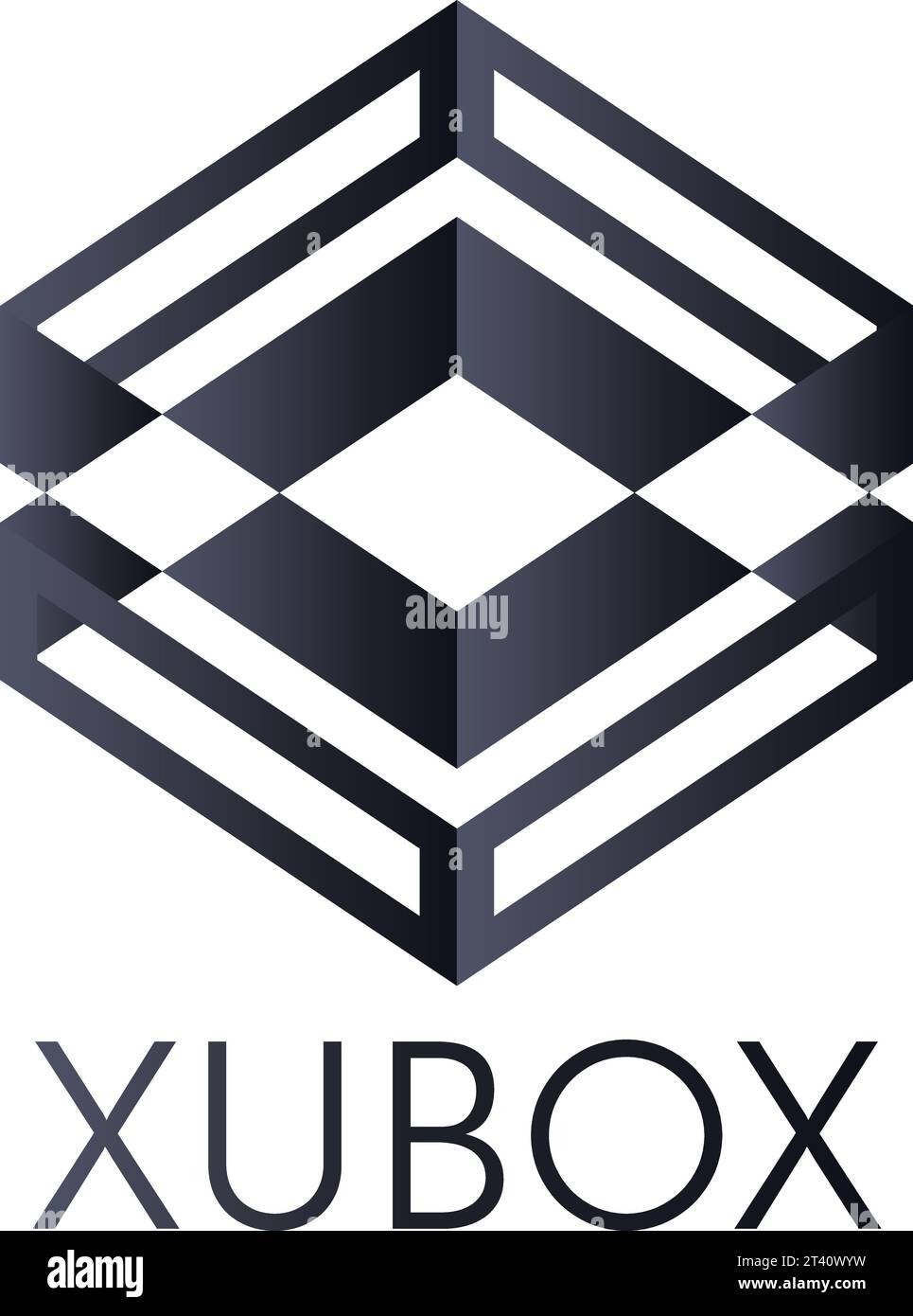 Abstract box cube logo icon template blockchain Vector Image Stock ...