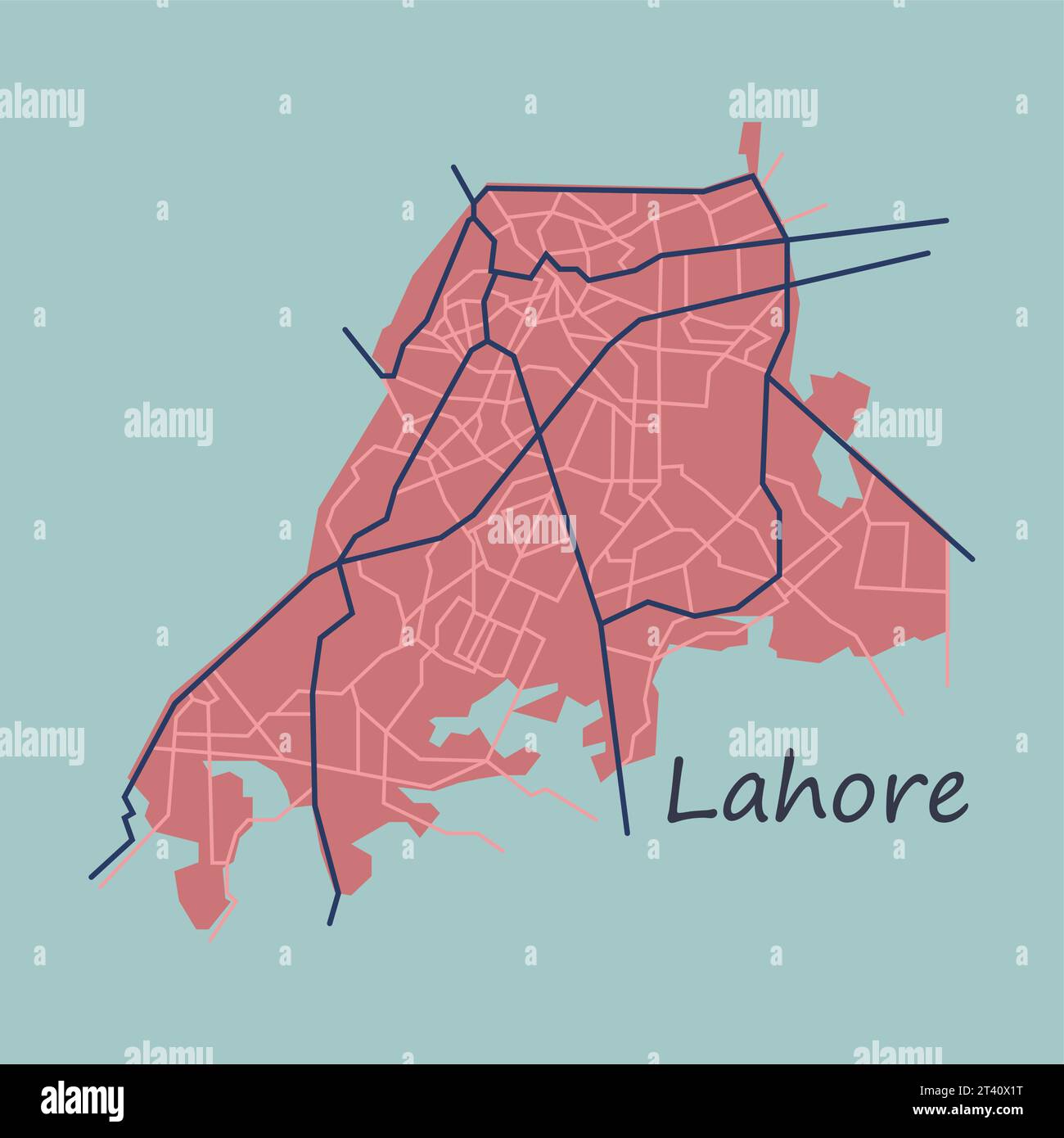 Old punjab map hi-res stock photography and images - Alamy