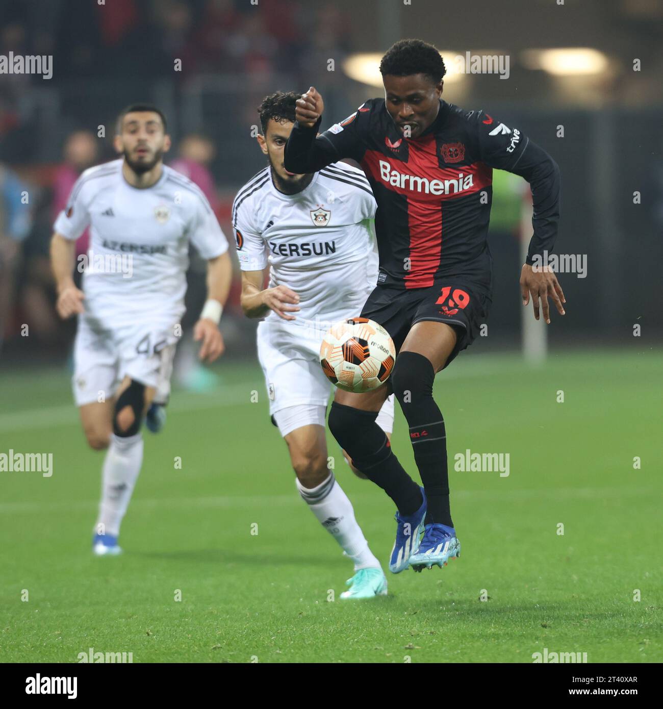 Leverkusen, Deutschland. 26th Oct, 2023. Abdellah Zoubir (Qarabag ...