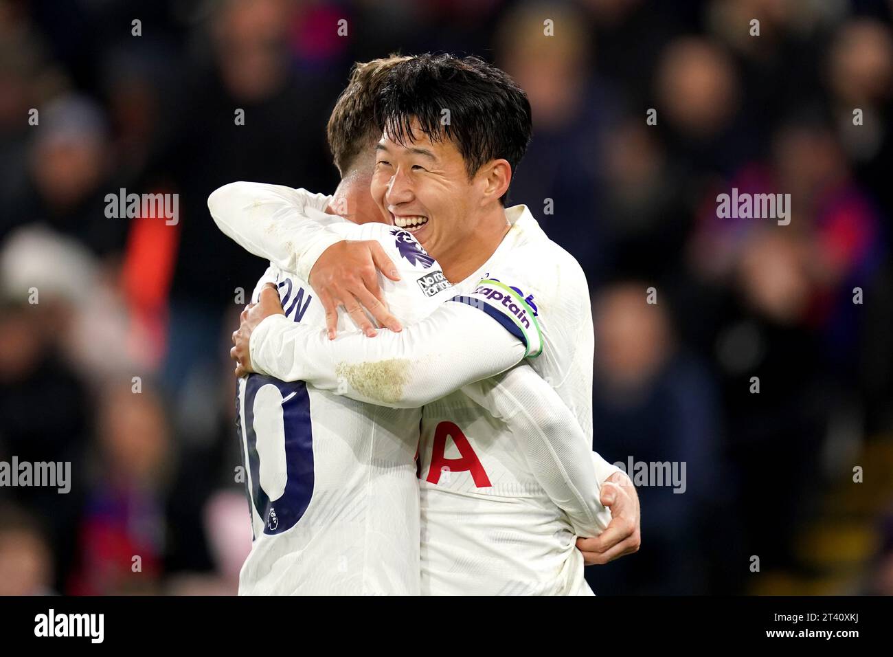 Tottenham Hotspur's Heung-Min Son celebrates after scoring their sides ...
