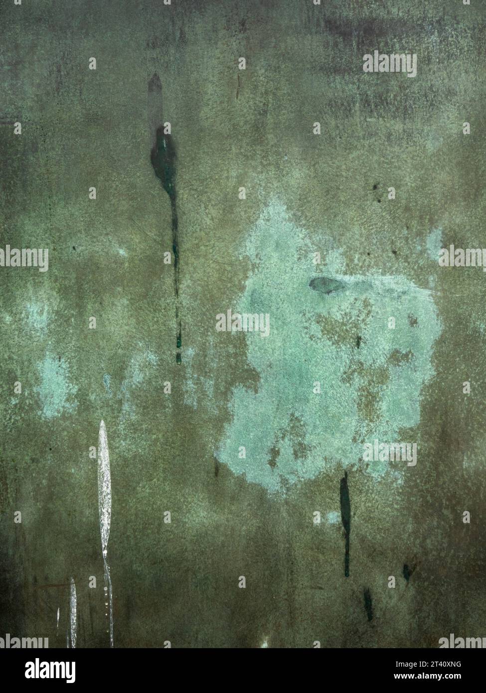 Vintage green metal wall with green color and rust Stock Photo - Alamy