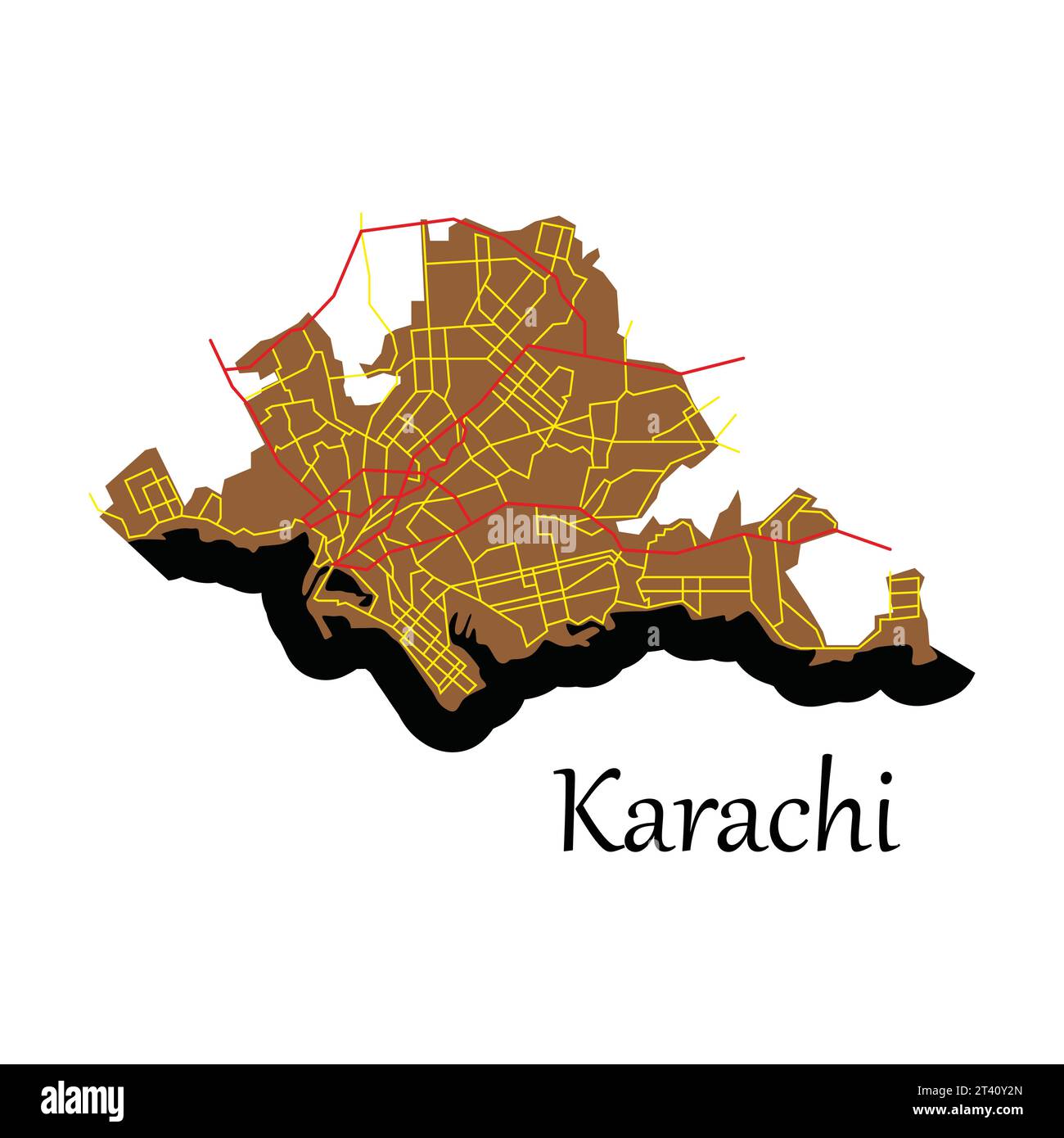 Streets of pakistan Stock Vector Images - Alamy