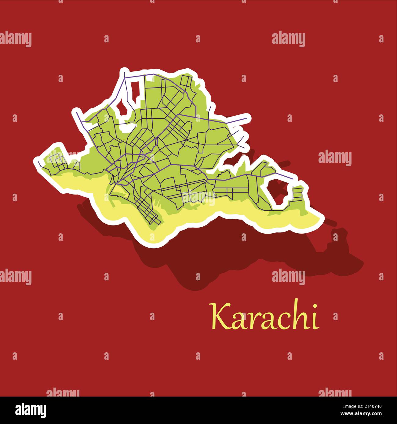 Streets of pakistan Stock Vector Images - Alamy