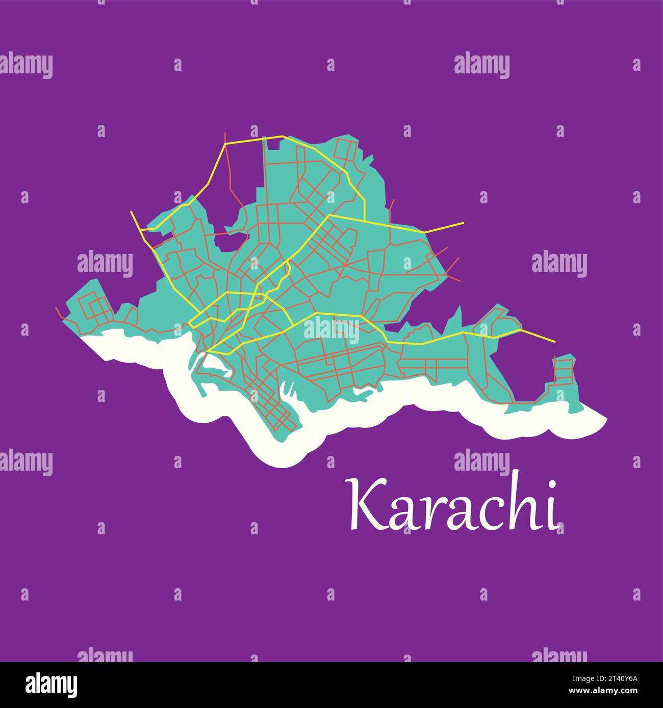 Streets of pakistan Stock Vector Images - Alamy