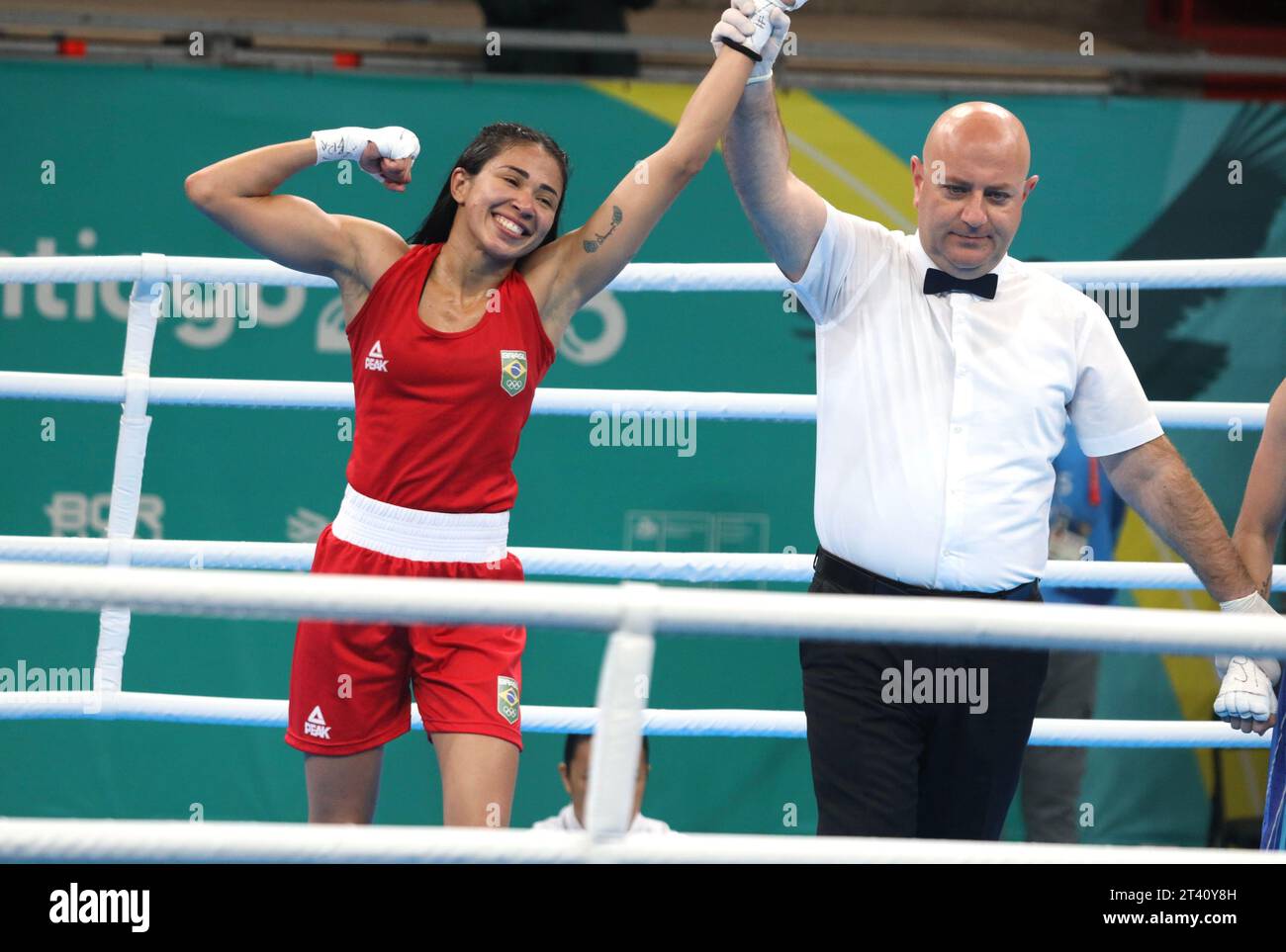 Santiago, Chile, USA. 27th Oct, 2023. SANTIAGO (CHL), 10/27/2023 -BY FINAL/BOXING/WOMEN/50KG ...
