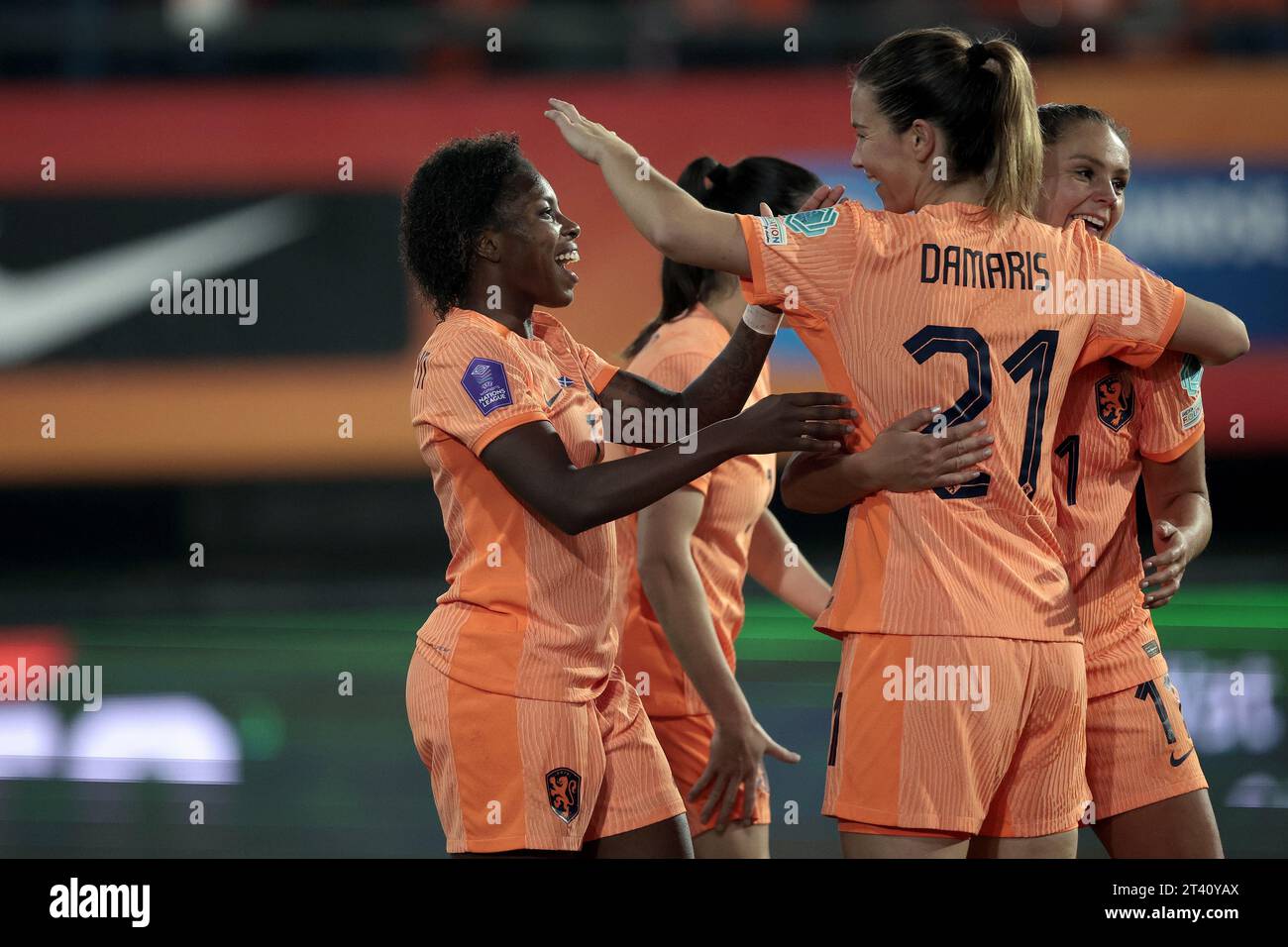 NIJMEGEN - Lineth Beerensteyn of the Netherlands celebrates the 4-0 ...