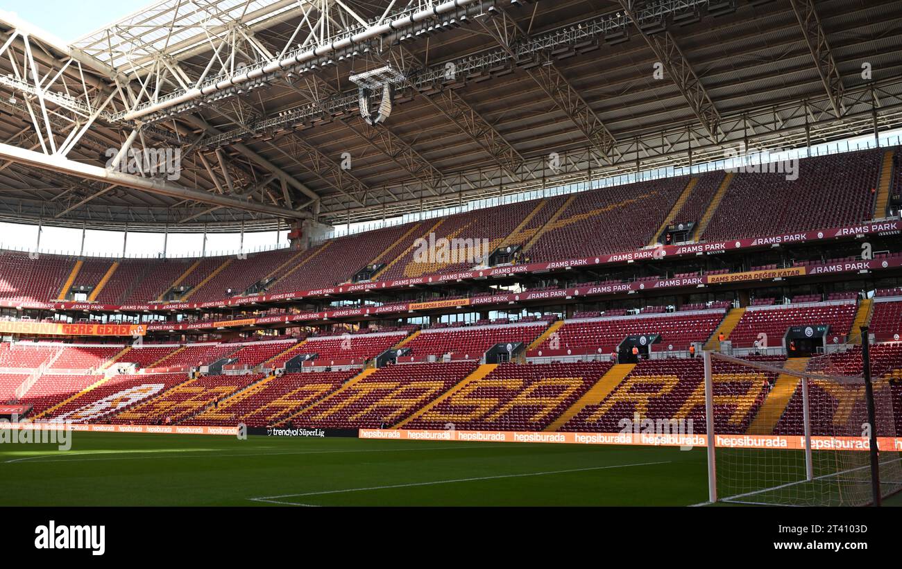ISTANBUL - Galatasaray Stadium during the Turkish Super Lig match ...