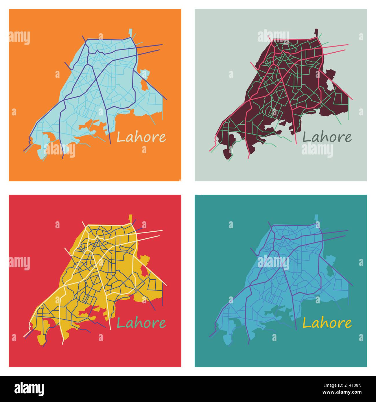 Old punjab Stock Vector Images - Alamy