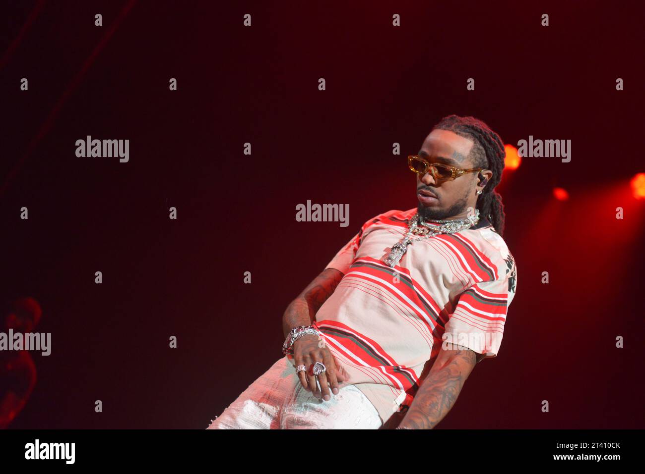 Coral Gables, Florida, USA. 26th Oct, 2023. Rapper Quavo performs live ...