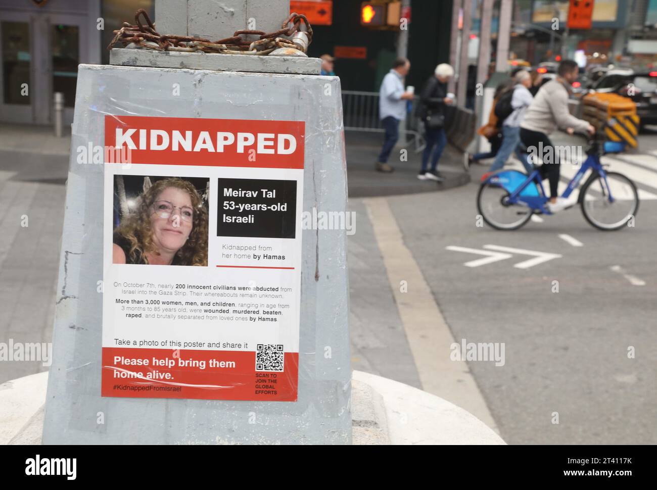 New York, New York, USA. 27th Oct, 2023. A view of the ""˜Kidnapped ...