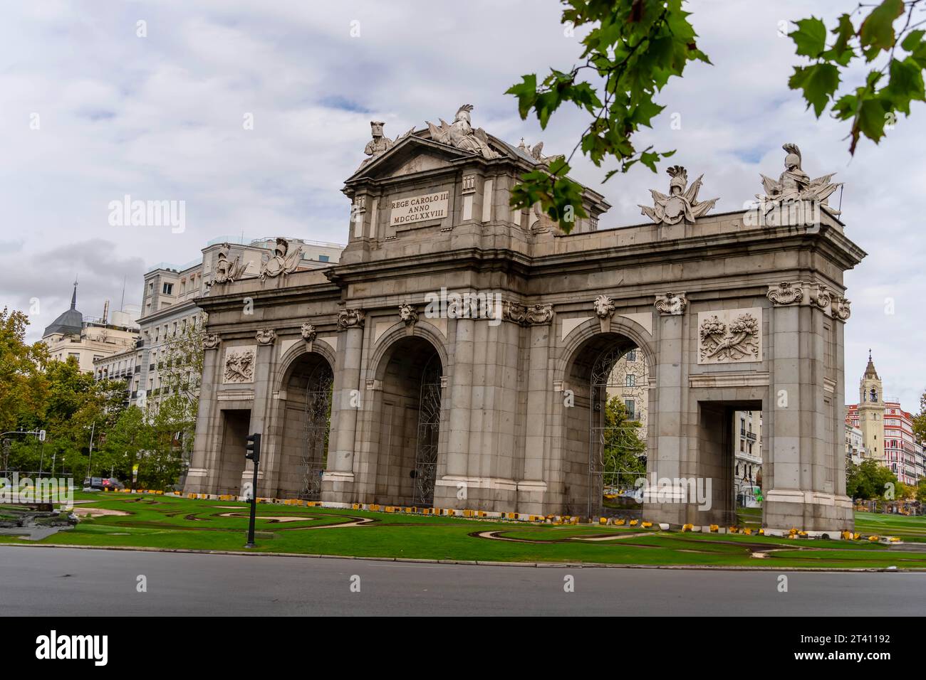 Madrid, USA. 2nd Nov, 2021. The Puerta de AlcalÃ¡ is a Neo-classical ...
