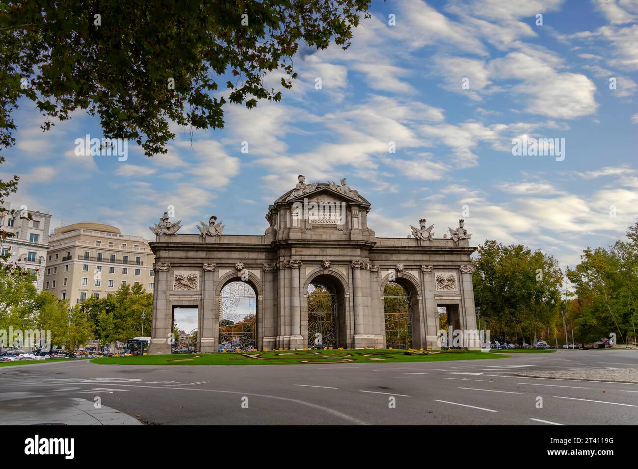Madrid, USA. 2nd Nov, 2021. The Puerta de AlcalÃ¡ is a Neo-classical ...