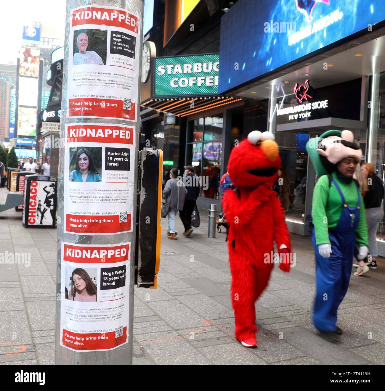 New York, New York, USA. 27th Oct, 2023. A view of the ""˜Kidnapped ...