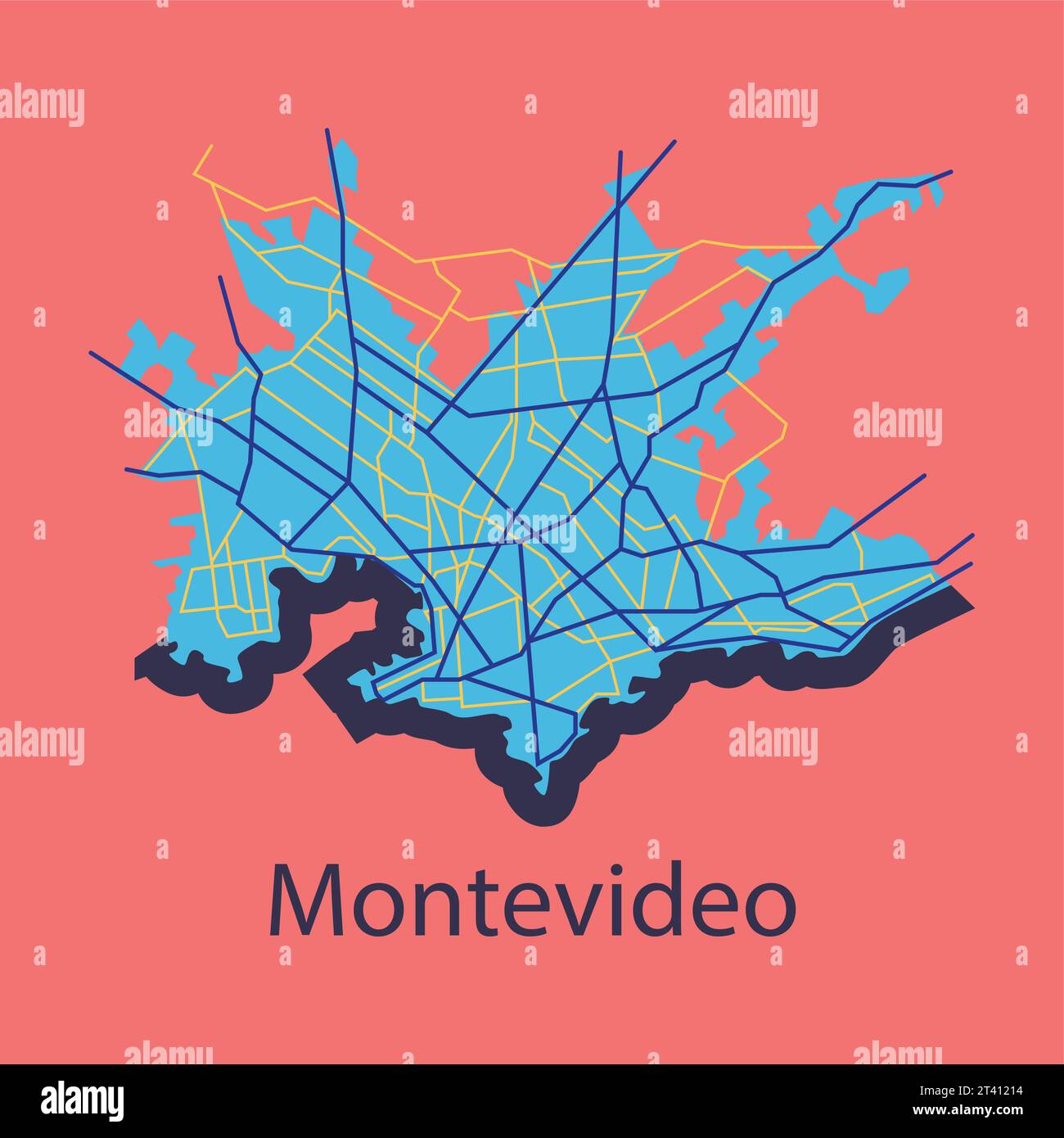 Town map grid Stock Vector Images - Alamy